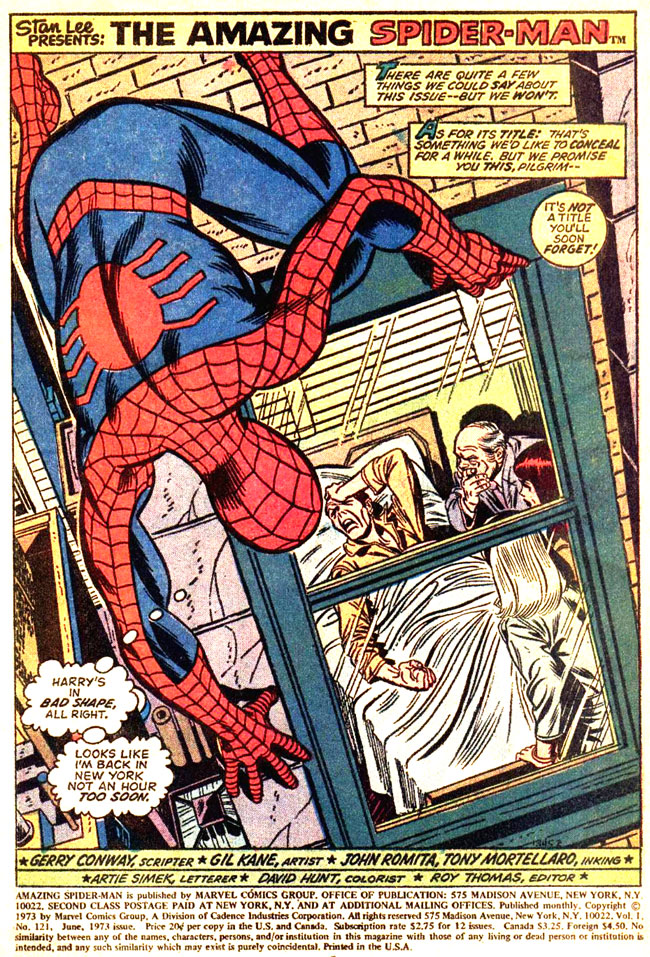 The Amazing Spider-Man #121 | Spider-Man Online
